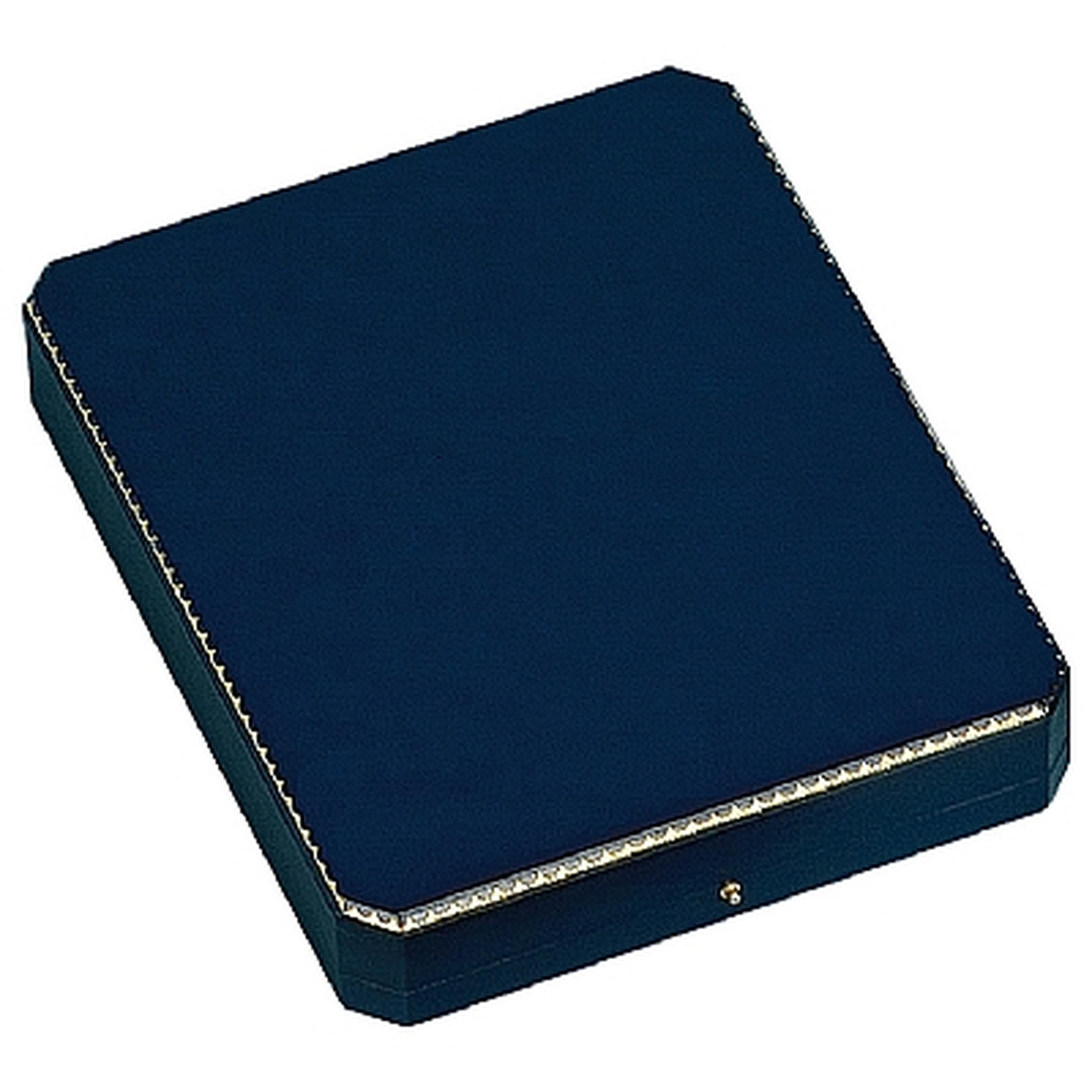 Leatherette Pearl Box with Gold Accent and Matching Insert